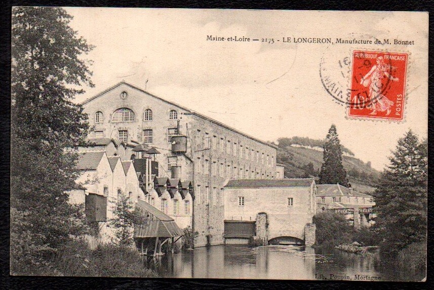 CPA -- LE LONGERON MANUFACTURE DE Mr BONNET . CIRCULEE EN 1911 . 849.F ...