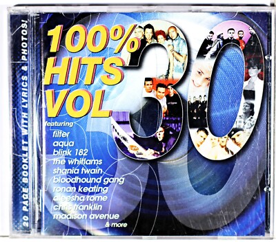 100% Hits Volume 30 - 18 Original Hits 1999 Australia Compilation CD ...