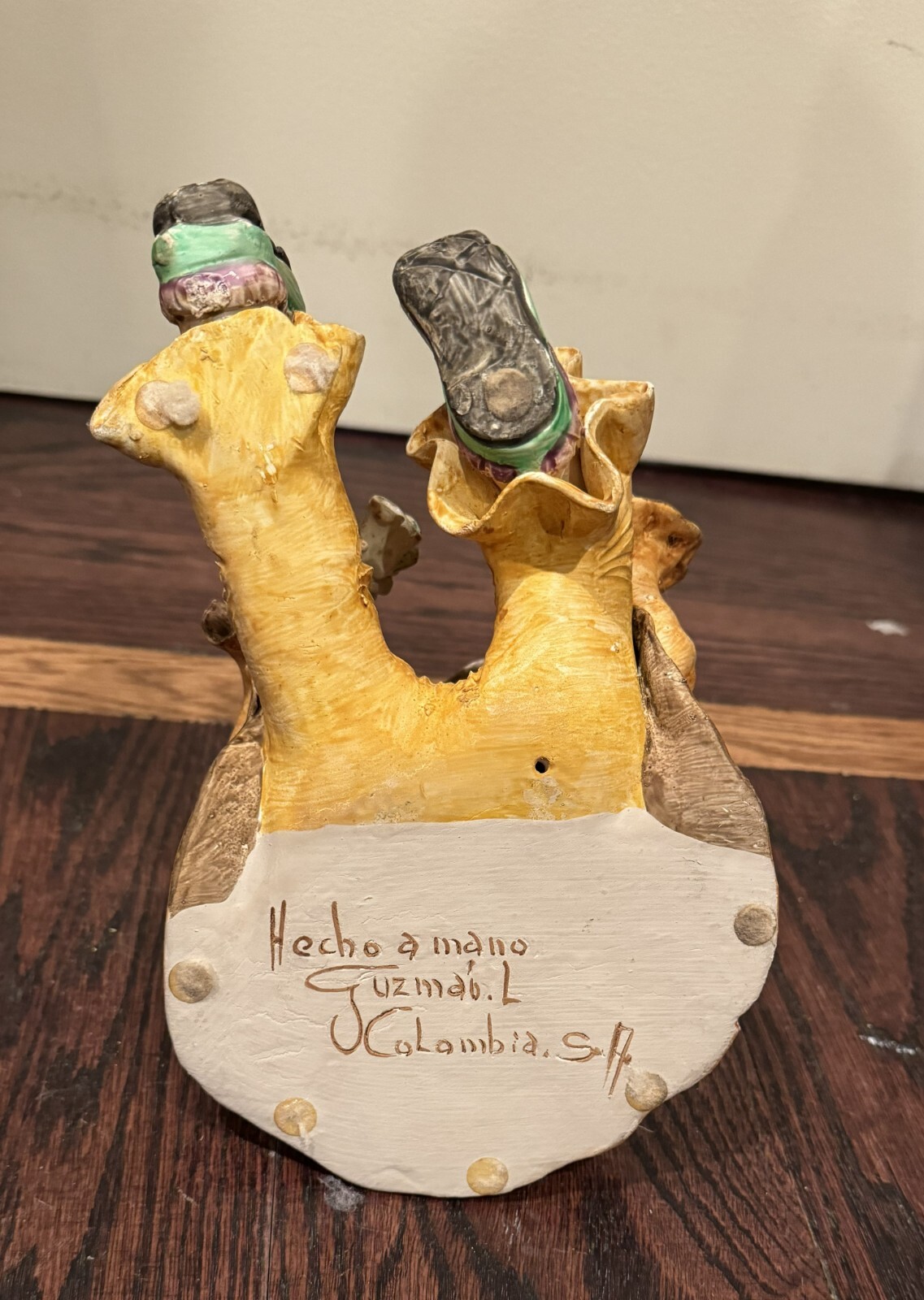 Vintage Signed HECHO a MANO GUZMAN Hand Painted Ceramic Clown | eBay