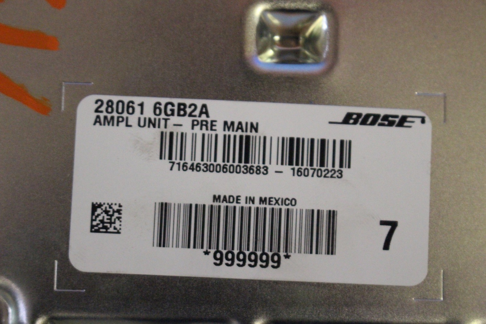 2017 NISSAN 370Z NISMO 3.7L OEM FACTORY BOSE AUDIO AMPLIFIER AMP VQ37 ...