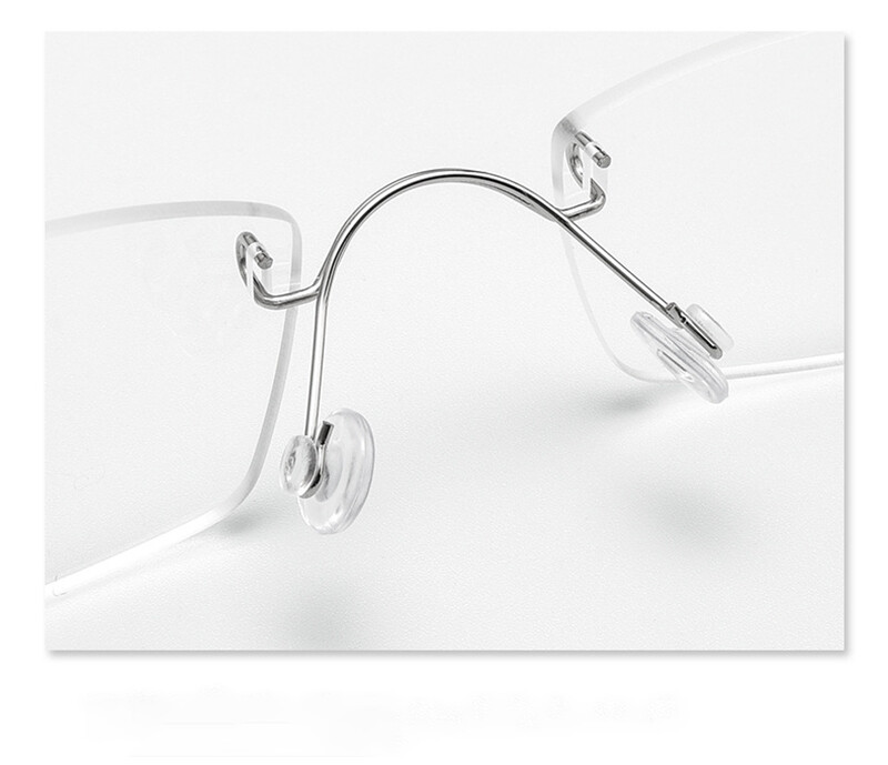 Pure Titanium Eyeglass Frames for Men Women Urltra Light Rimless ...