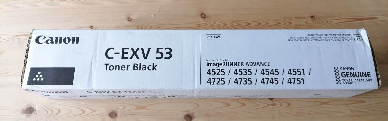 Canon C-EXV 53 black toner 4525 4535 4545 4551 4725 4735 4745 4751 VAT ...