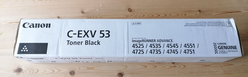 Canon C-EXV 53 black toner 4525 4535 4545 4551 4725 4735 4745 4751 VAT ...