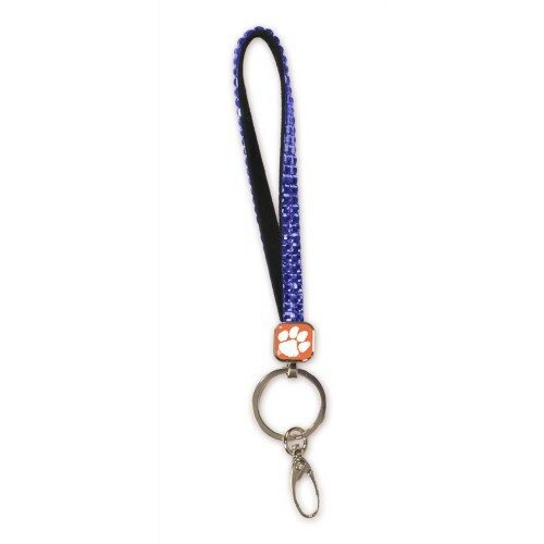 CLEMSON UNIVERSITY BLING KEY STRAP LANYARD KEY CHAIN NEW | eBay