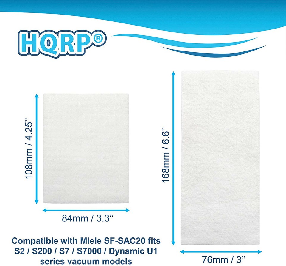 3-Pack Air Clean Filter Kit for Miele S7 / S200 / U1 Series Vacuum ...