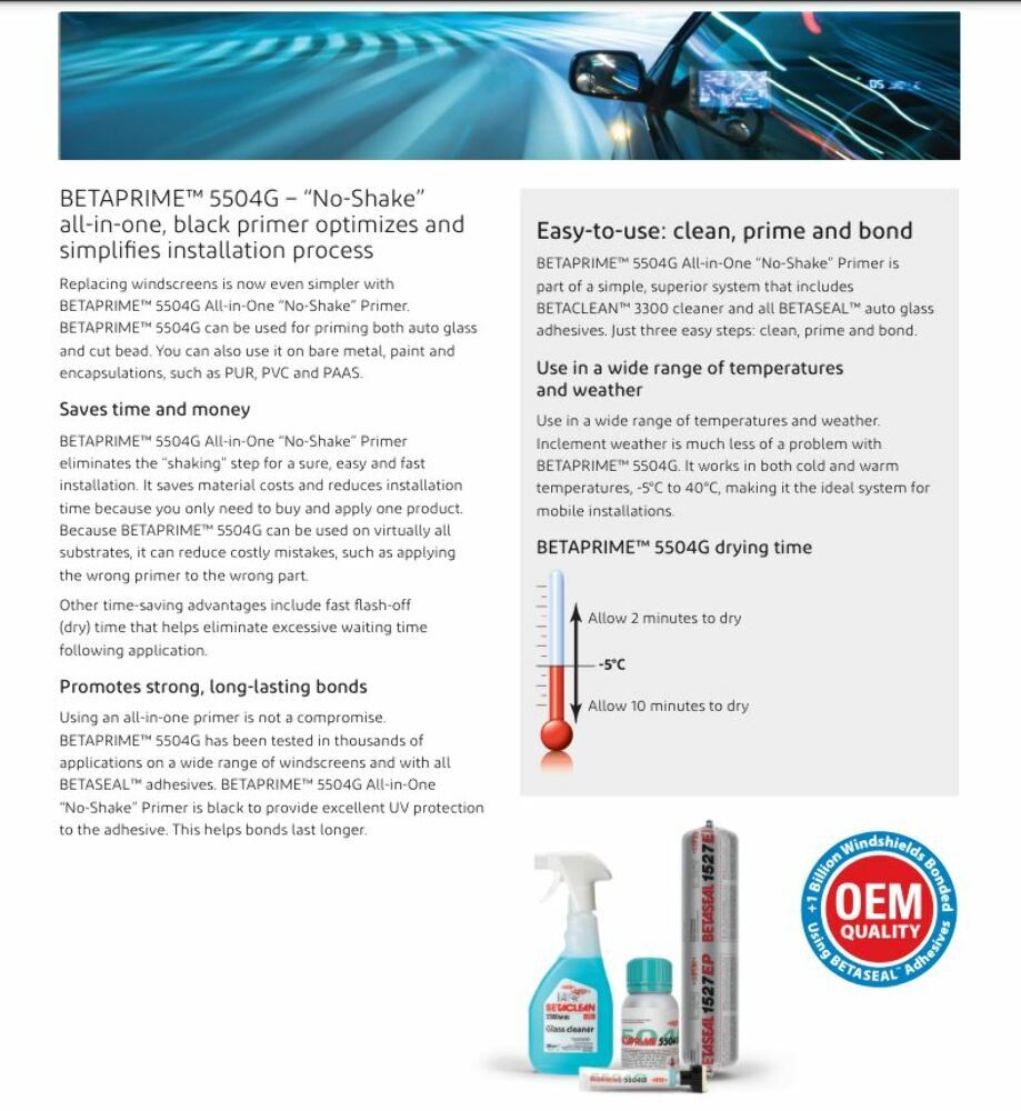 Dow / Dupont 5504G Automotive Pinchweld, Glass All in One Primer 4.2oz ...