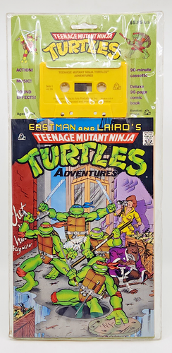 Random House 1989 Teenage Mutant Ninja Turtles Comic Book & Cassette ...