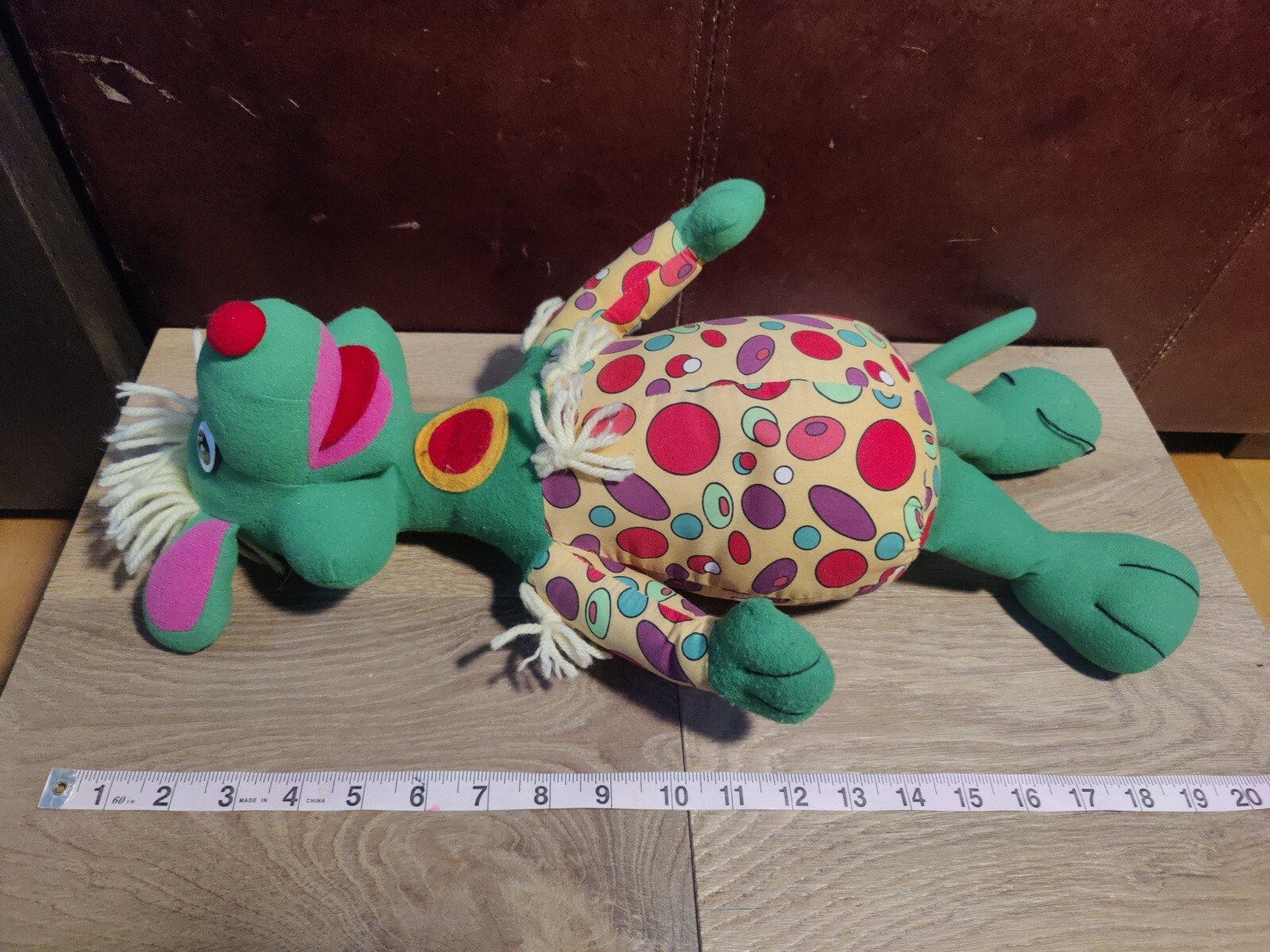 Vintage Green Polkaroo Polka Dot Door TV Show 20" Plush Toy 1994 Irwin ...