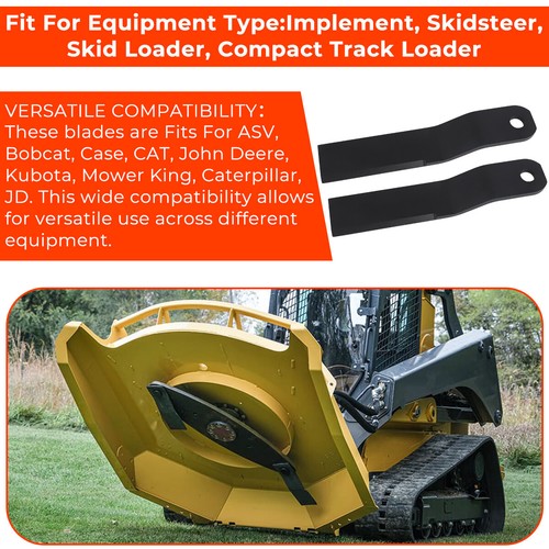 Heavy Duty AR400 Steel Skidsteer Brush Hog Cutter Kit REPLACEMENT For ...