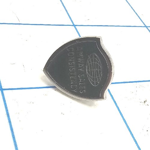 Vtg lapel Pinback Button Amway sales consistency silver Tone badge | eBay