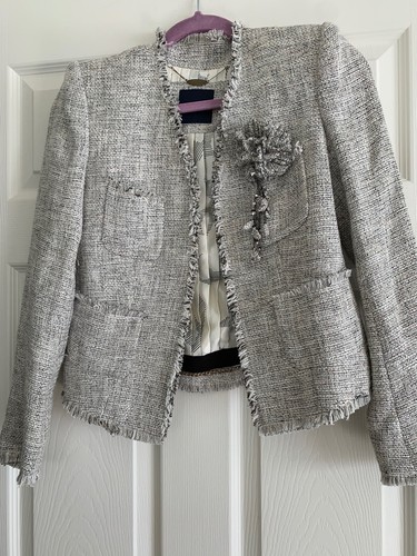 Magaschoni Collection Tweed Open Front Jacey Sz 0 | eBay