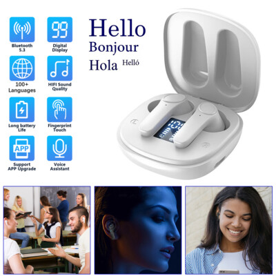 B11 Translator Earbuds 144 Language Wireless Bluetooth Two Way Smart Translation | eBay