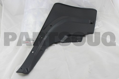 7662660240 Genuine Toyota MUDGUARD, QUARTER PANEL, REAR LH 76626-60240 ...