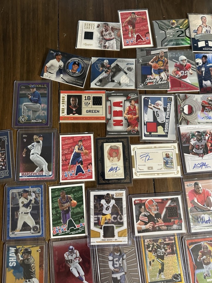 Huge 56 Sports Card Memorabilia Autos #d RPA NFL NBA MLB LOT | eBay