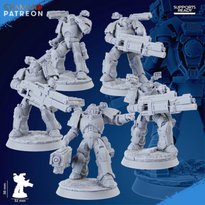 Obliterator Miniatures | Brotherhood | Grimdark Proxy Miniature ...