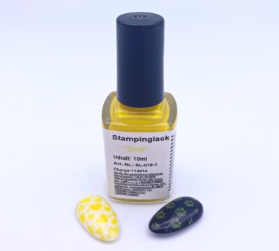 Online-Hut - 10 ml - Stamping Lack - Gelb - SL-019-2 | eBay.de
