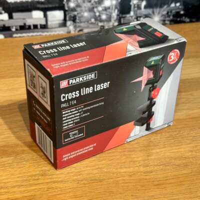 Parkside Cross Line Laser Self-Levelling Level 360° Universal Removable ...