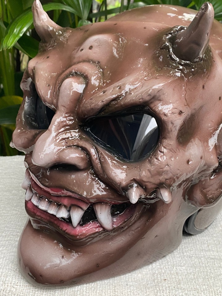 Ghost Rider Motorcycle Helmet Devil Custom Airbrush Skull 3D Helmet | eBay