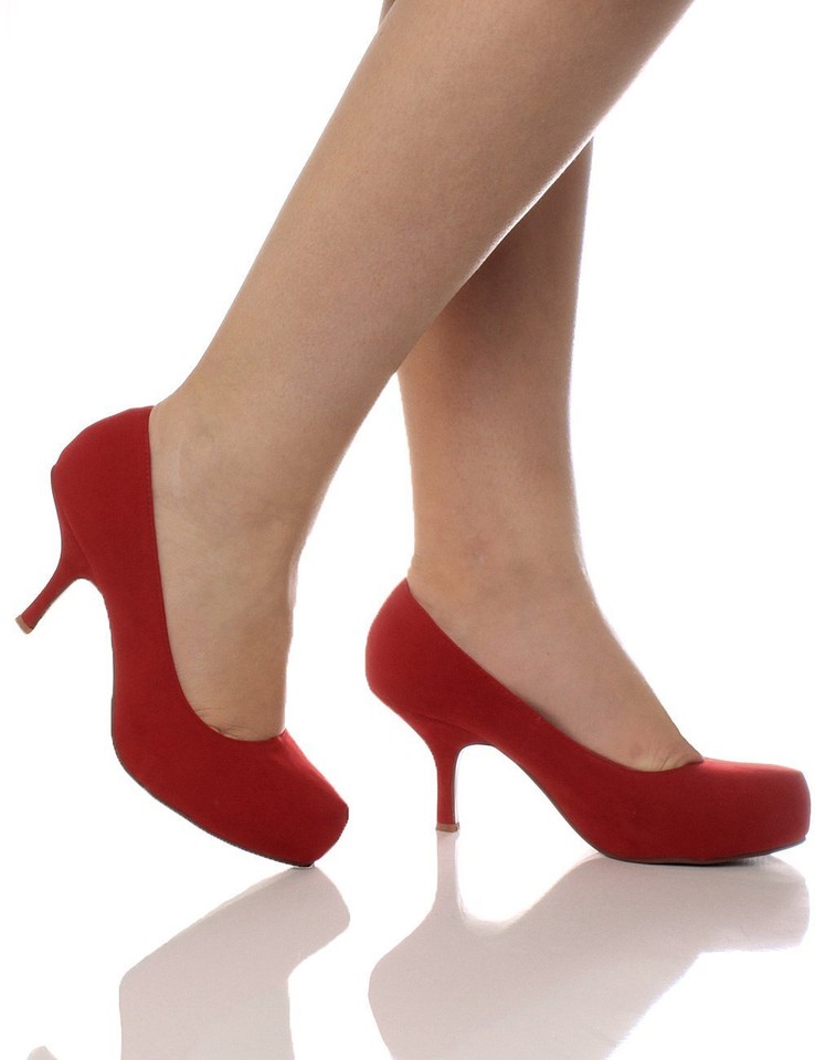 NEW WOMENS LADIES MID HEEL CASUAL SMART WORK PUMP COURT SHOES SIZE 3-8 ...
