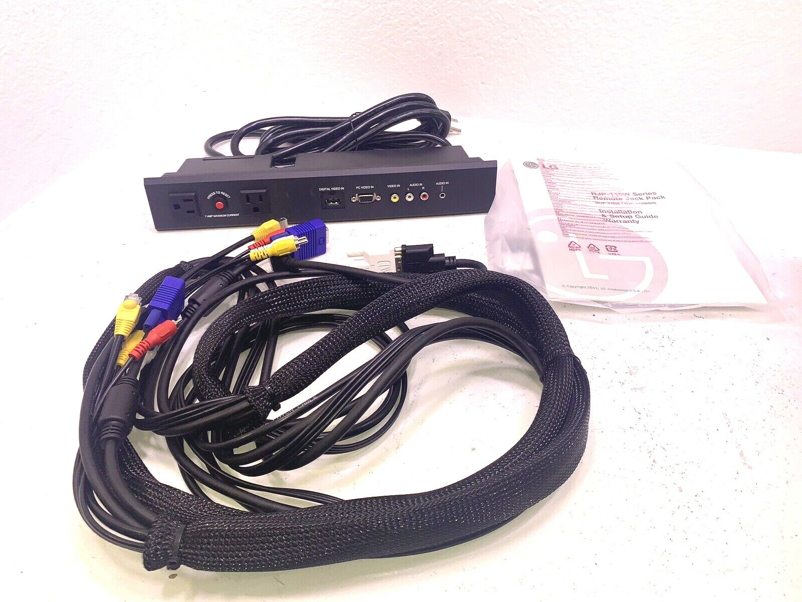 LOT OF 6 LG RJP-110W A/V TERMINAL EXPANSION REMOTE JACK PACK PANEL DVI ...