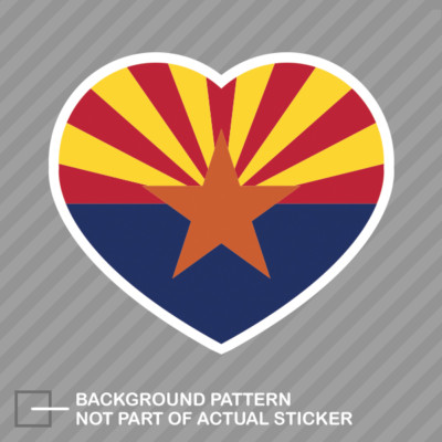 Arizona Heart Sticker Decal Vinyl AZ love hearts pride native | eBay