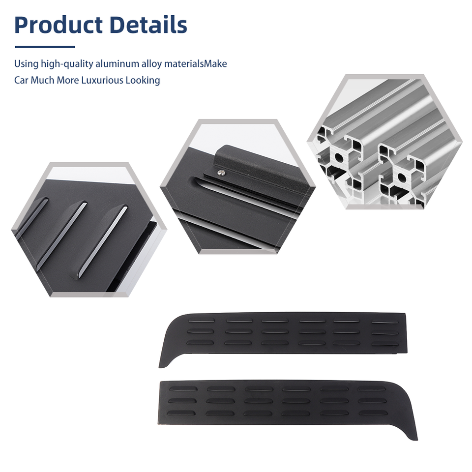 2X Rear Window Glass Louver Air Vent Panel For Ford F150 2015-2023 ...