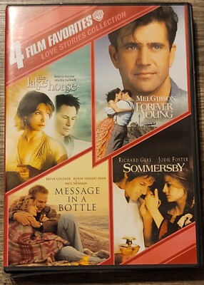 4 Film Favs Love Stories DVDs Lake House Forever Young Message In A Bottle Somme 883929129041| eBay