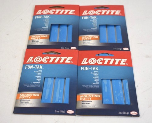 Loctite Fun-Tak Mounting Putty Adhesive Reusable Non-toxic Blue Pack of ...