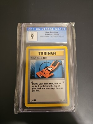 Pokemon New Pokedex Neo Genesis 1st Edition #95 CGC 9 Mint | eBay