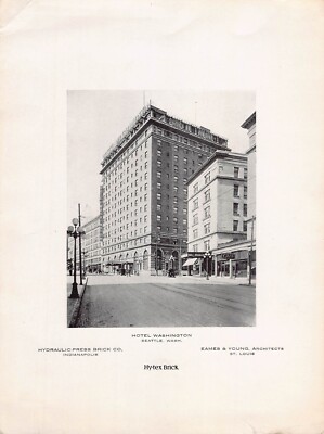 HYTEX BRICK~HOTEL WASHINGTON-SEATTLE WASHINGTON-ARCHITECTURE ...