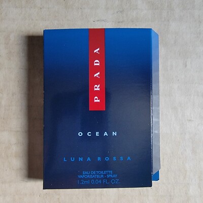 NEW PRADA Luna Rossa Ocean Eau de Toilette EDT 0.04oz 1.2mL Sample Size ...