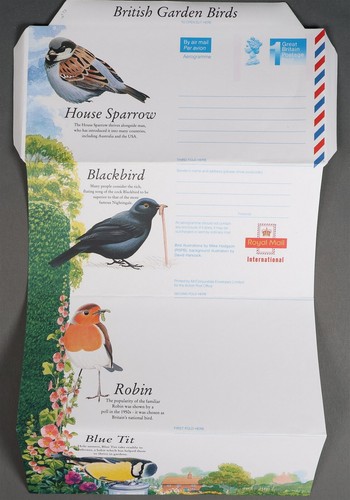 MayfairStamps Great Britain British Garden Birds Mint Aerogramme aap ...