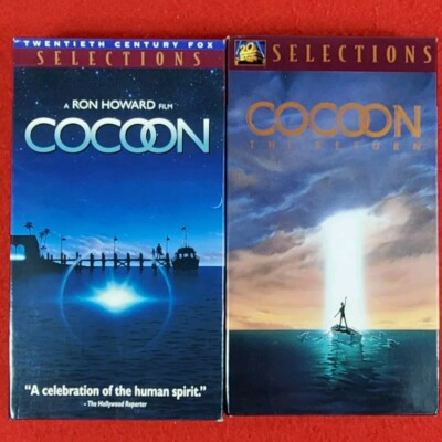 Cocoon 1 And 2 VHS Tape Lot The Return Sci-fi Drama Don Ameche Wilford ...