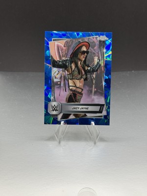 2025 Topps Chrome WWE - Jacy Jane #50 Blue Geometric Refractor SP | eBay