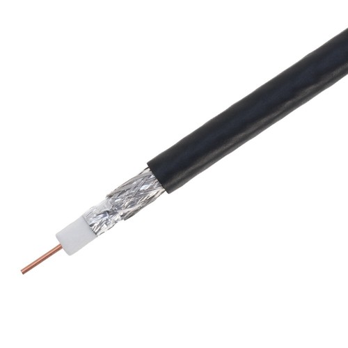 Outdoor RG6 Coaxial Cable 18AWG Satellite Cable Dual Shield Black | eBay