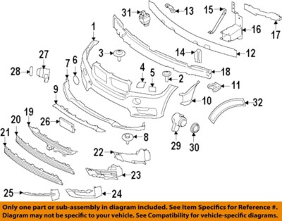 BMW OEM 14-18 X5 Front Bumper Grille Bumper Components-Outer Grille ...
