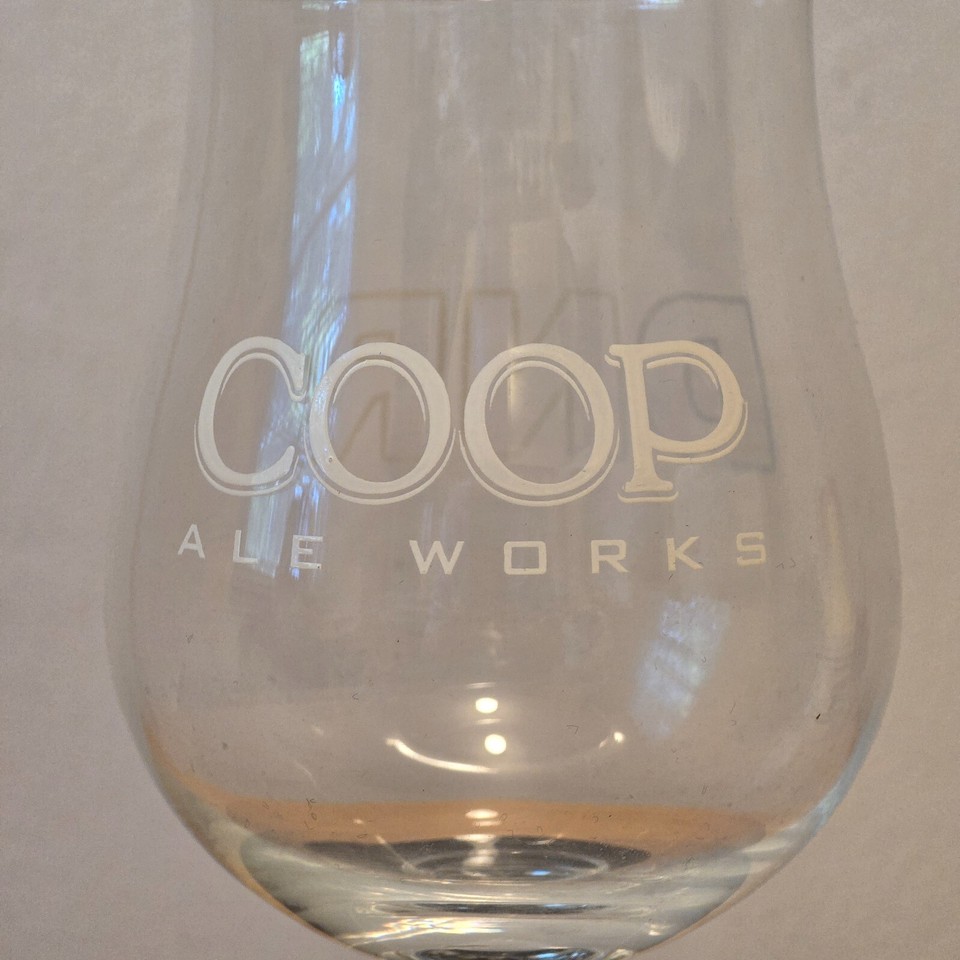 Coop Ale Works DNR Tulip Glass Beer Goblet Oklahoma City Brewery | eBay