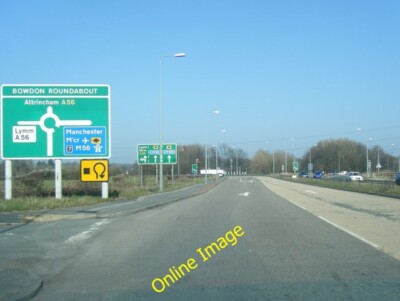 Photo 6x4 A556 nears Bowdon Roundabout Hale/SJ7686 c2014 | eBay UK