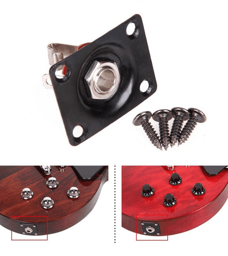 Output Input Jack Plat Socket with Screws for Strat Style Electric ...