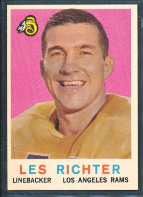 1959 Topps Football #84: LES RICHTER Los Angeles Rams HOF ~ NM | eBay