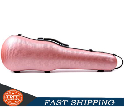 4/4 Violin Case Carbon Fiber Violin Box Strong Case Protect Rose Gold ...