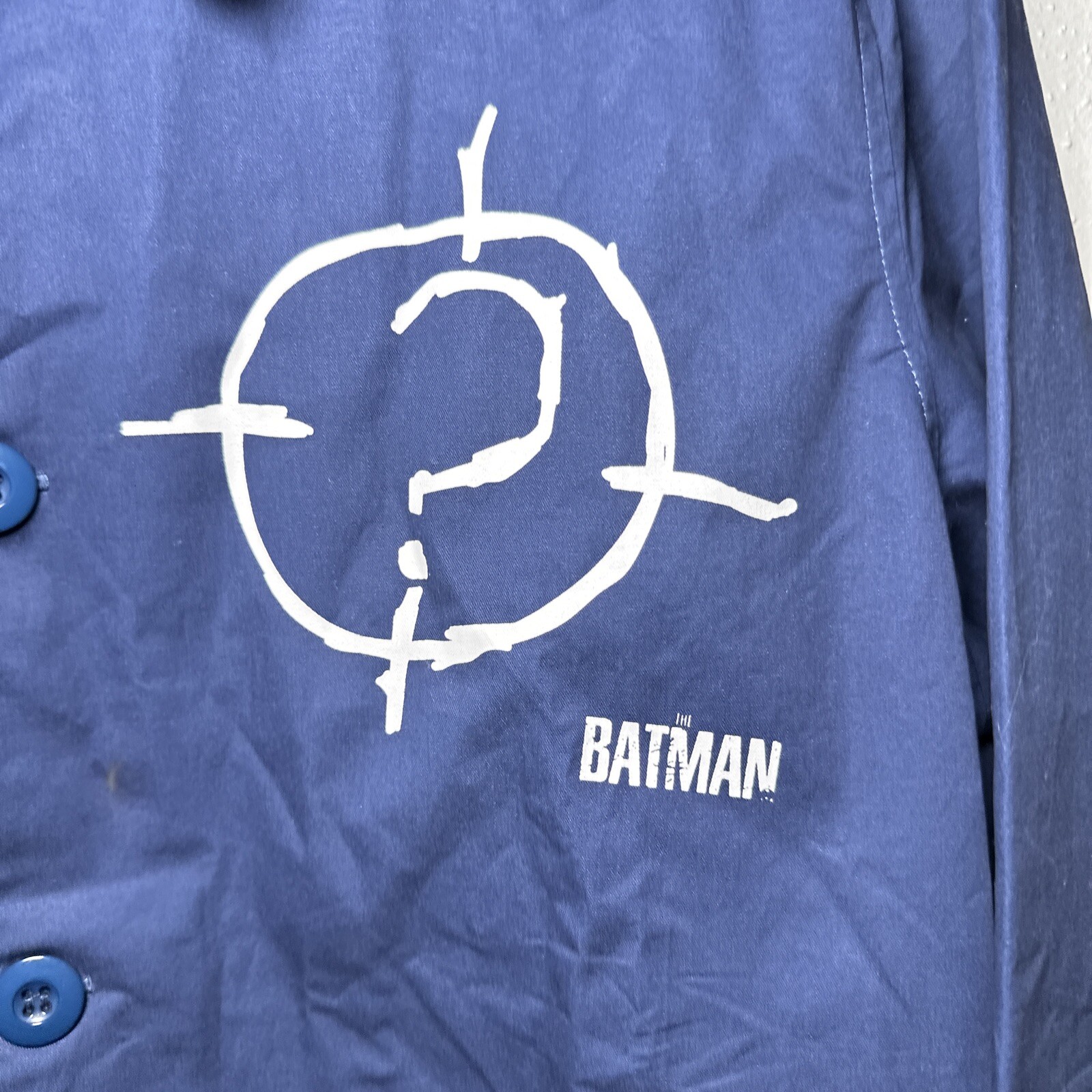 THE RIDDLER The Batman Promo Jacket Navy Blue Men’s s… - Gem