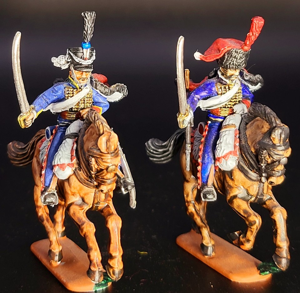 Painted French 4nd Hussars full set Napoleonic Wargames collection ...