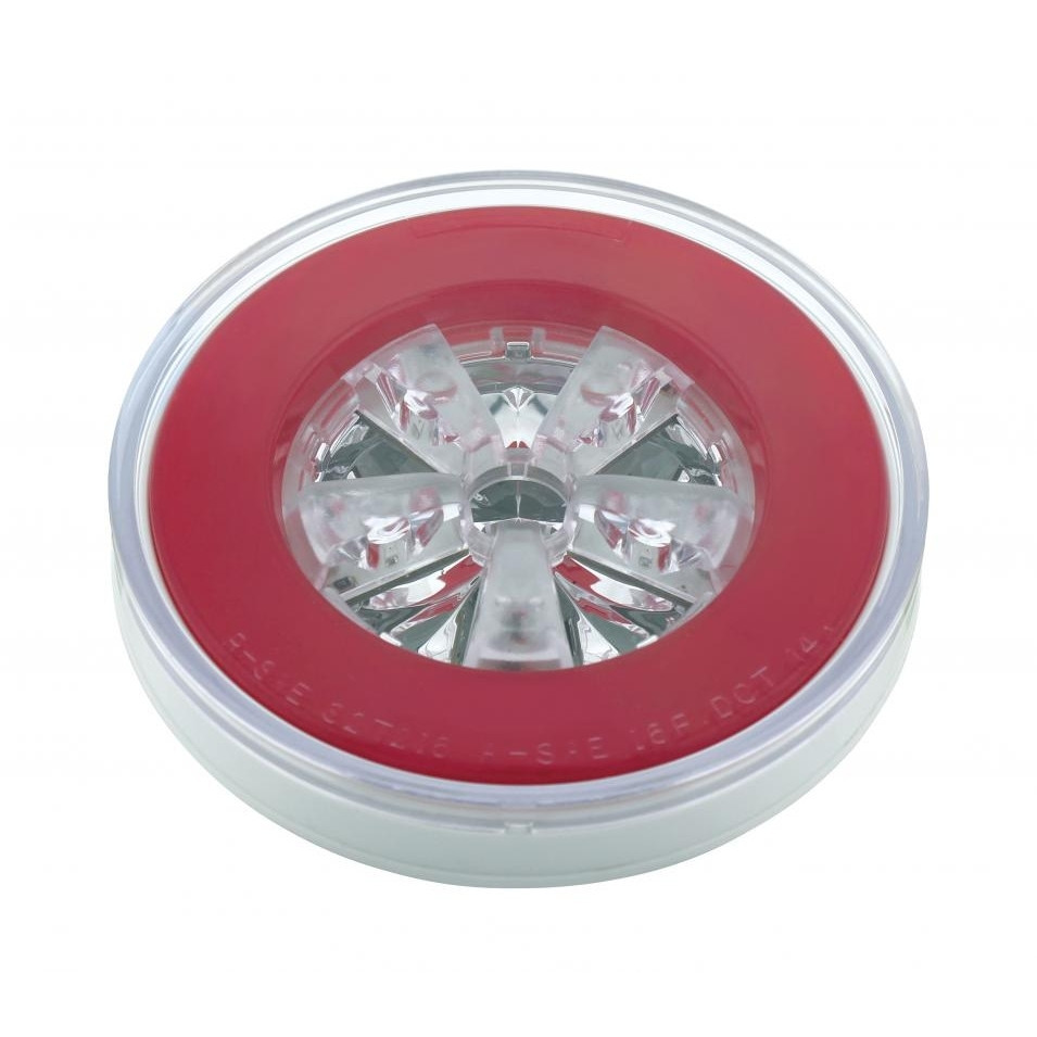 18 Red LED 4" Round GLO Stop, Turn & Tail Light - Red Lens | eBay