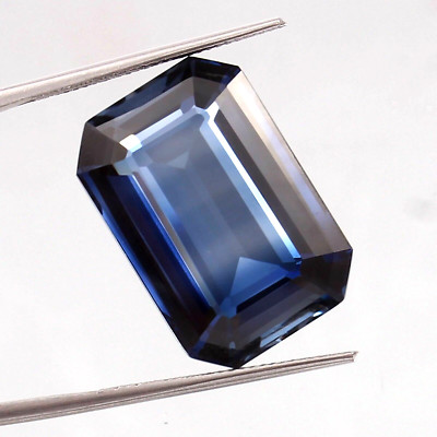 Natural Flawless Royal Blue Sapphire Radiant Cut Loose Gemstone 23x16x8 ...
