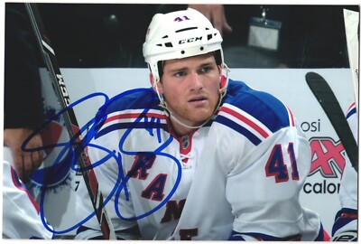 Stu Bickel Autographed 4x6 Color Photo New York Rangers #41 White C | eBay