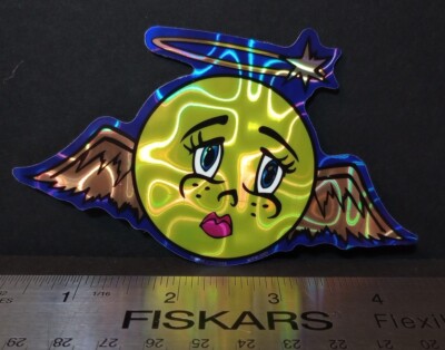 Vintage Stickers Prism Vending Machine Sticker Oval Humor ANGEL WINGS ...