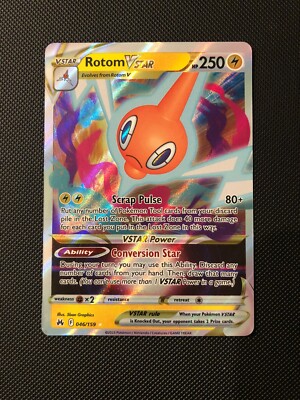 Rotom 046/159 Vstar Vmax Pokemon NM Fast Shipping | eBay