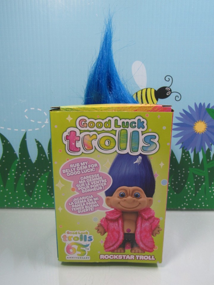 GOOD LUCK TROLLS ROCKSTAR TROLL - 4 1/2" Dreamworks Troll - NEW 65th ...
