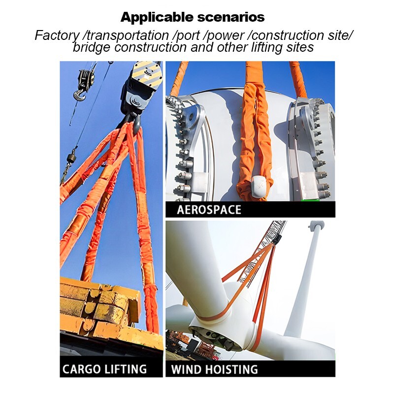 4 Pack 9' Endless Loops Round Sling Crane Recovery Strap Lifting Tow ...